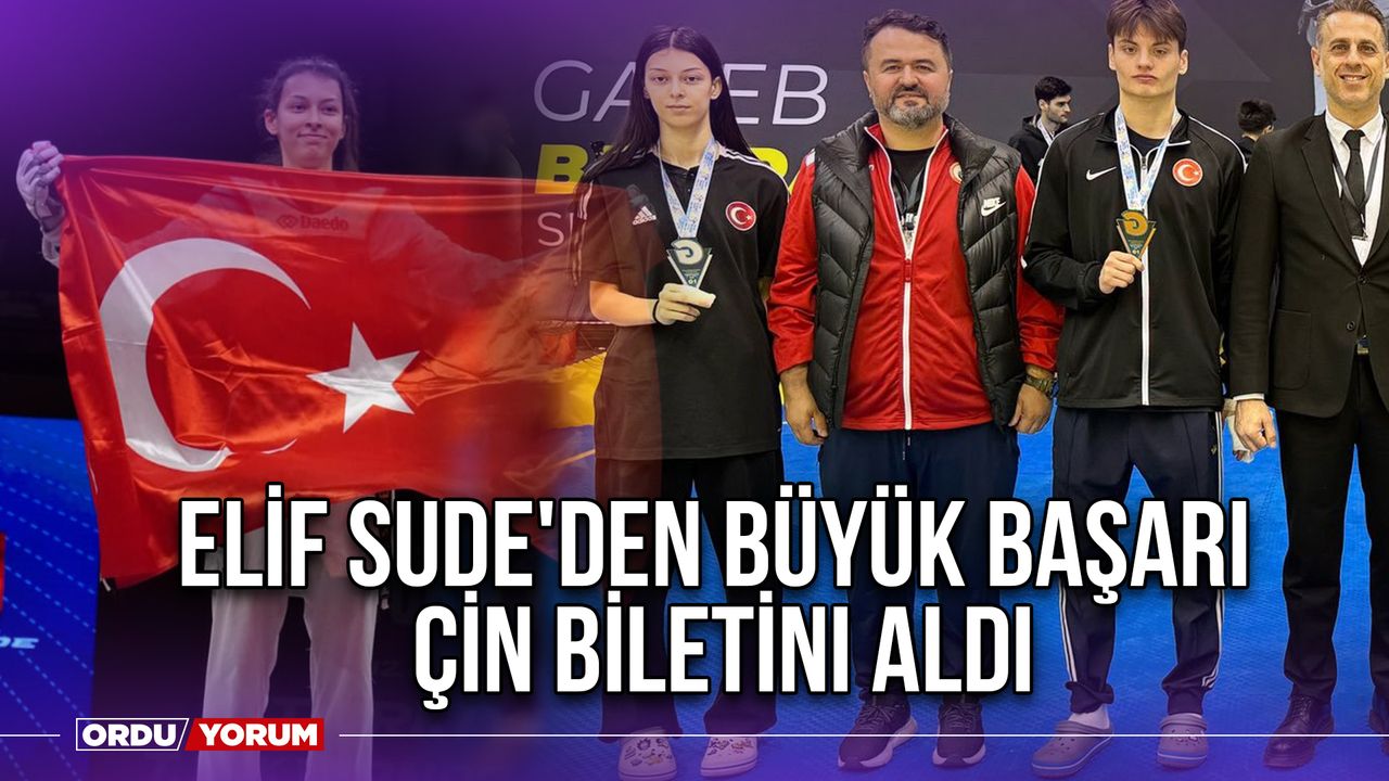 Elif Sude'den Büyük Başarı, Çin Biletini Aldı