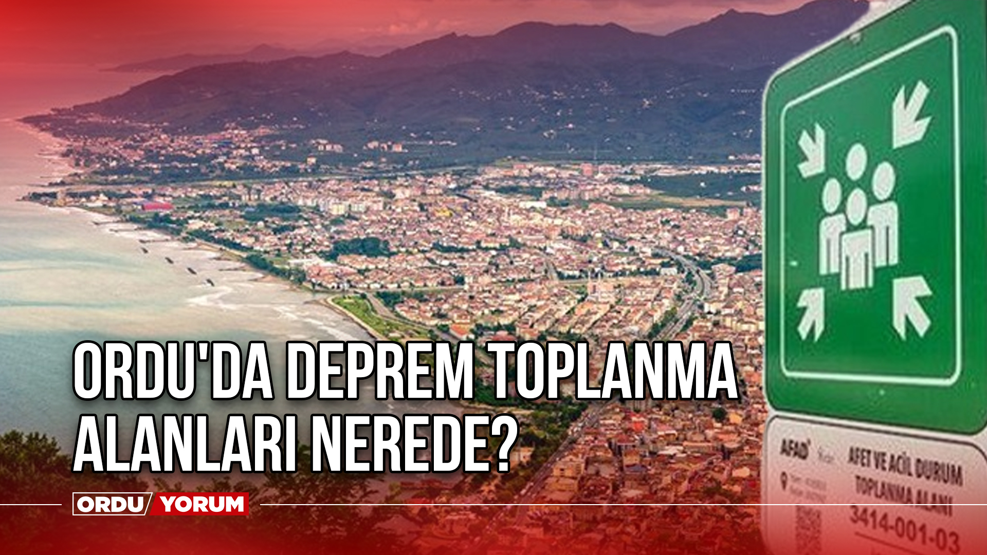 Ordu'da deprem toplanma alanları nerede? Ordu'nun Altınordu ilçesinde ...