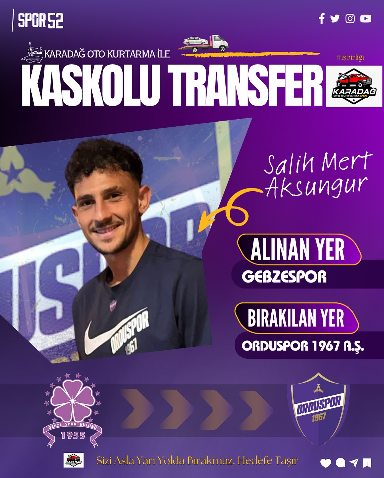7 Temmuz'da Duyurmuştuk, Aksungur Resmen Orduspor 1967 A.Ş.'de - Ordu Yorum